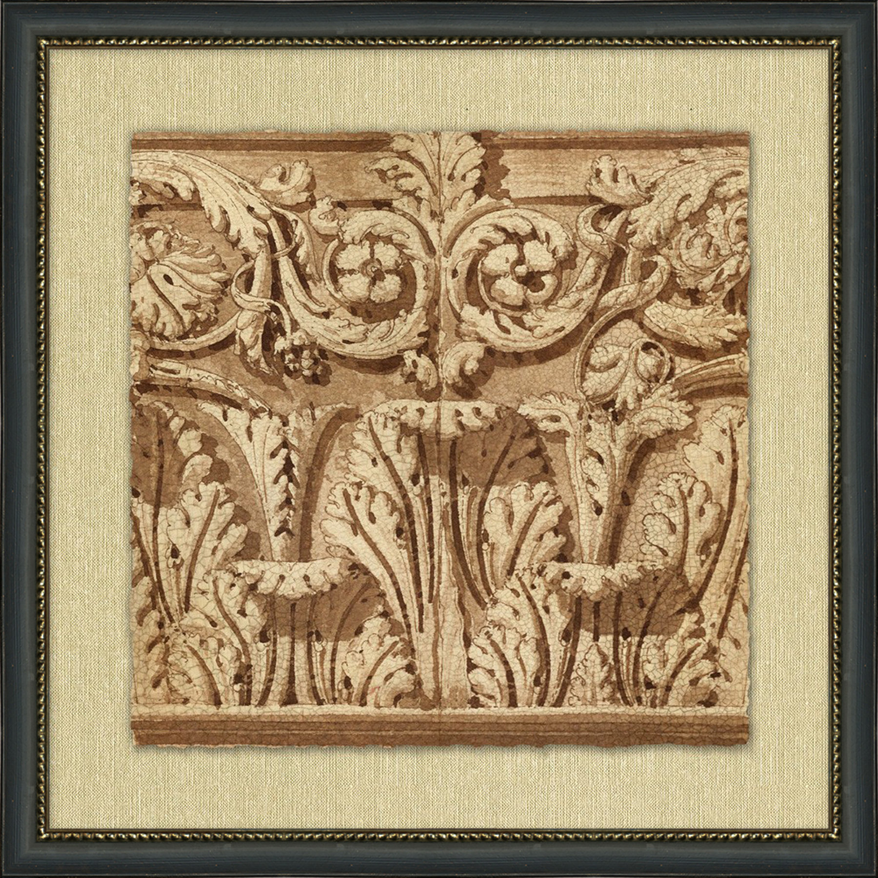 Wendover Art Group Pediment 4 - Picture Frame Painting on Paper | Wayfair