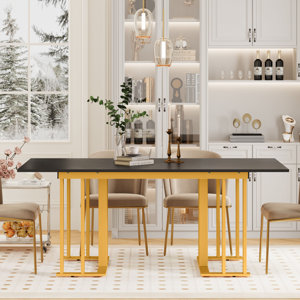 Gold Kitchen & Dining Tables You'll Love | Wayfair