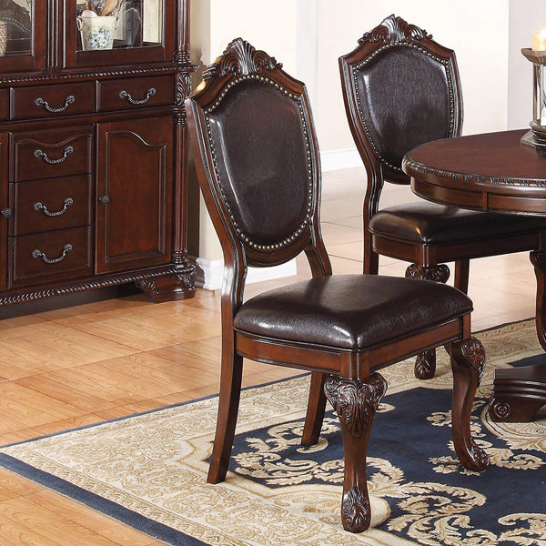 World Menagerie Classic Formal Dining Room Table And 4X Side Chairs ...