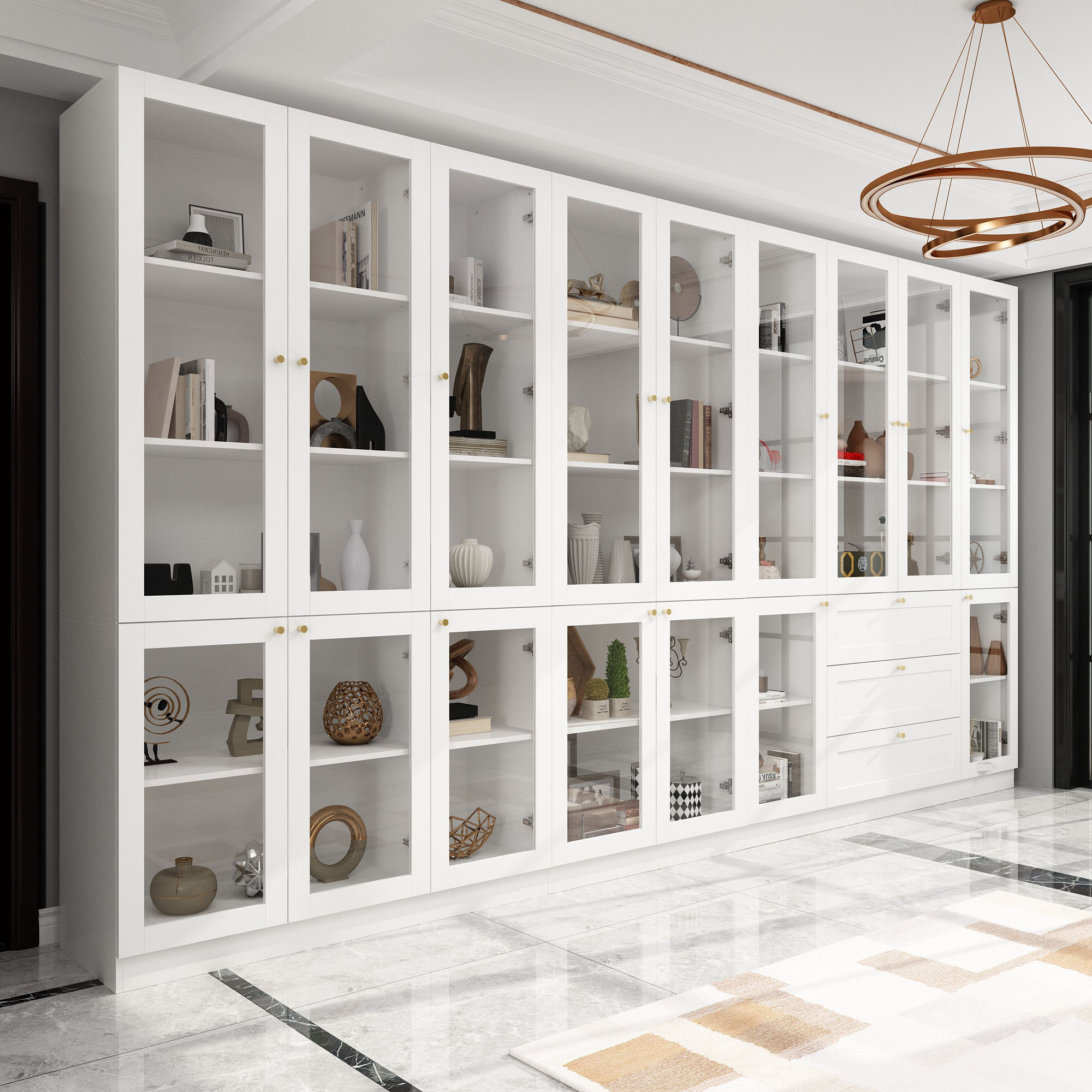 Morinome Combination Entryway Glass Door Display Case - Wayfair Canada