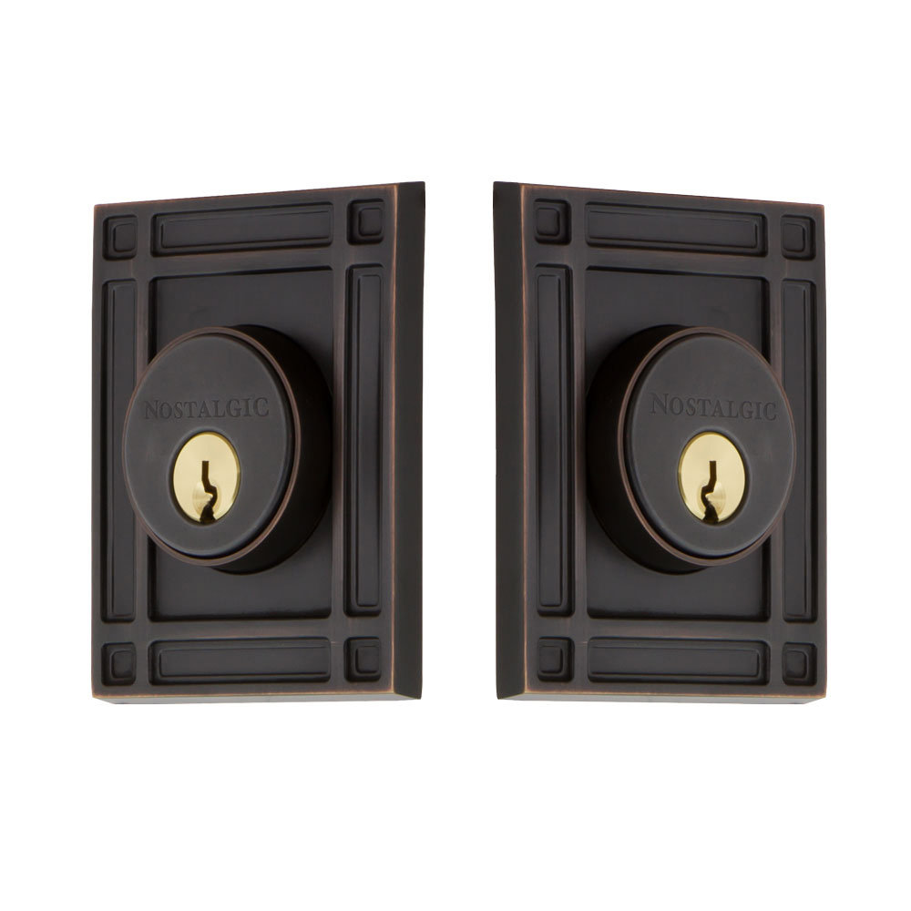 Nostalgic Warehouse Mission Plate Double Cylinder Deadbolt | Wayfair
