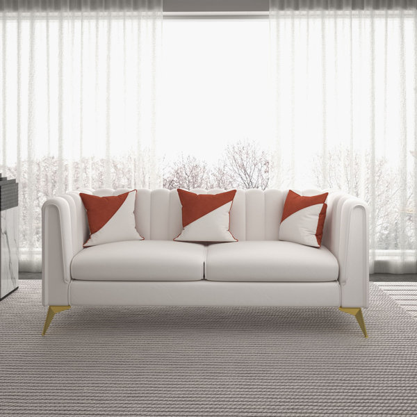 Mercer41 Lisbett 80'' Velvet Sofa - Wayfair Canada