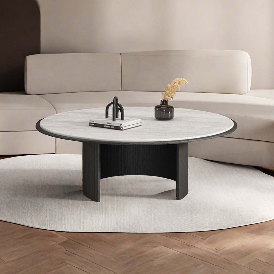 ComfyFurnituress Ancient style round cave stone coffee table | Wayfair