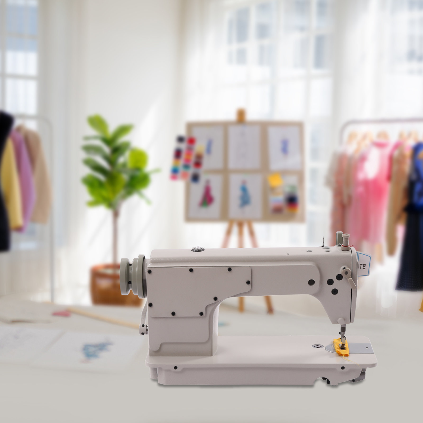 JOYDING 18.7" Sewing Machine Head Lock-Stitch Sewing Machine for Heavy ...