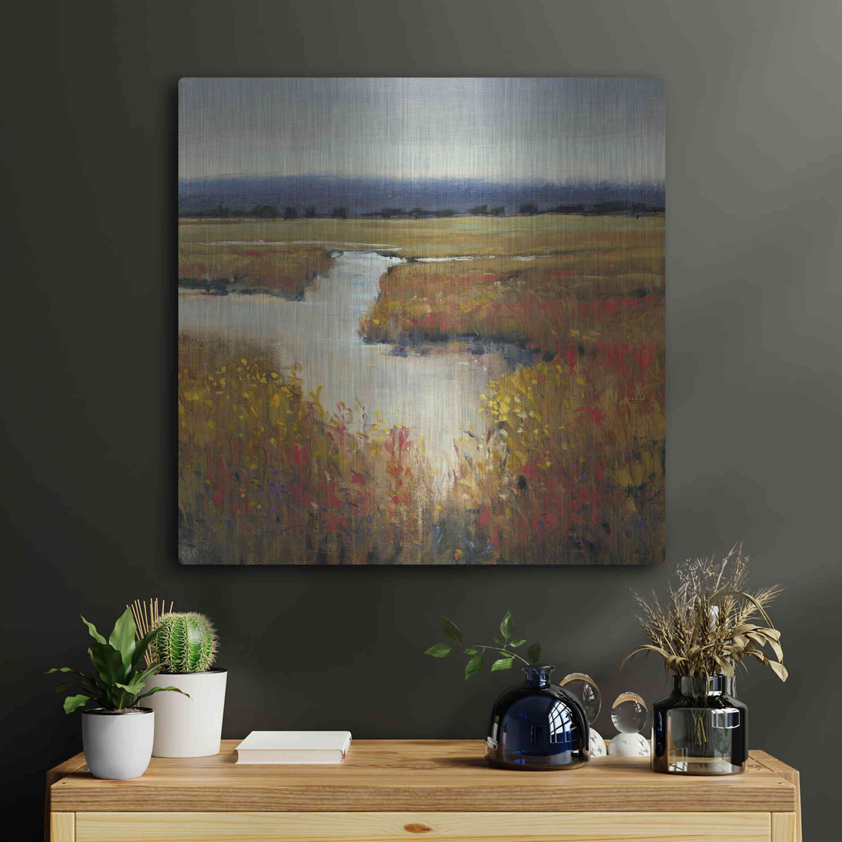 Lark Manor™ "Luxe Metal Art" Marsh Land I "par Tim O'Toole" par Tim O ...