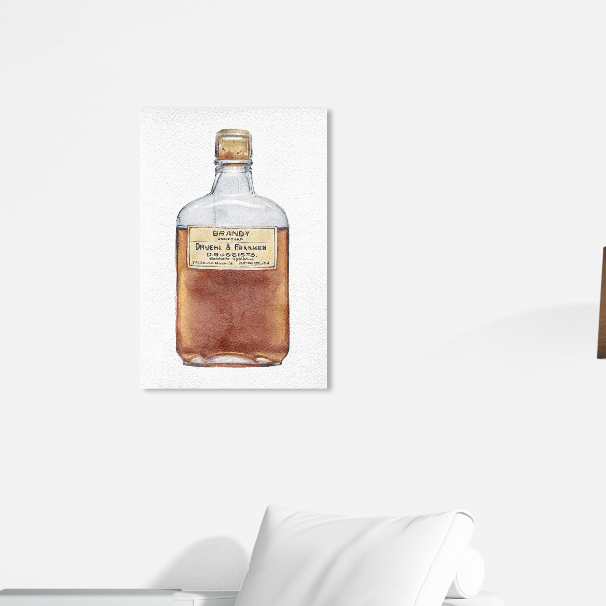 Fleur De Lis Living Canvas 'Drinks And Spirits Brandy Liquor' Canvas ...