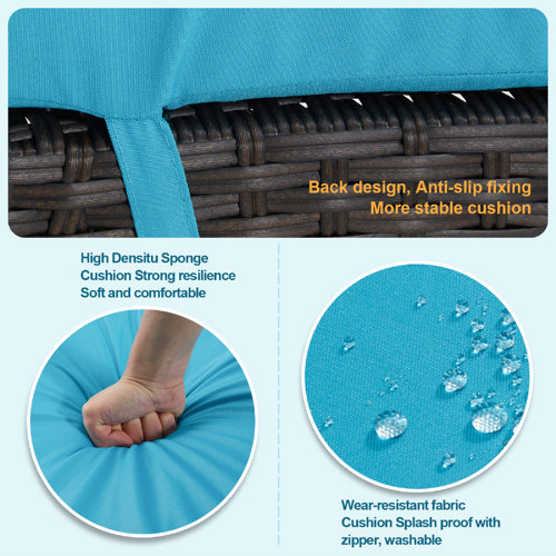 Latitude Run® Miluse Outdoor Wicker Chaise Lounge - Set of 2 & Reviews ...