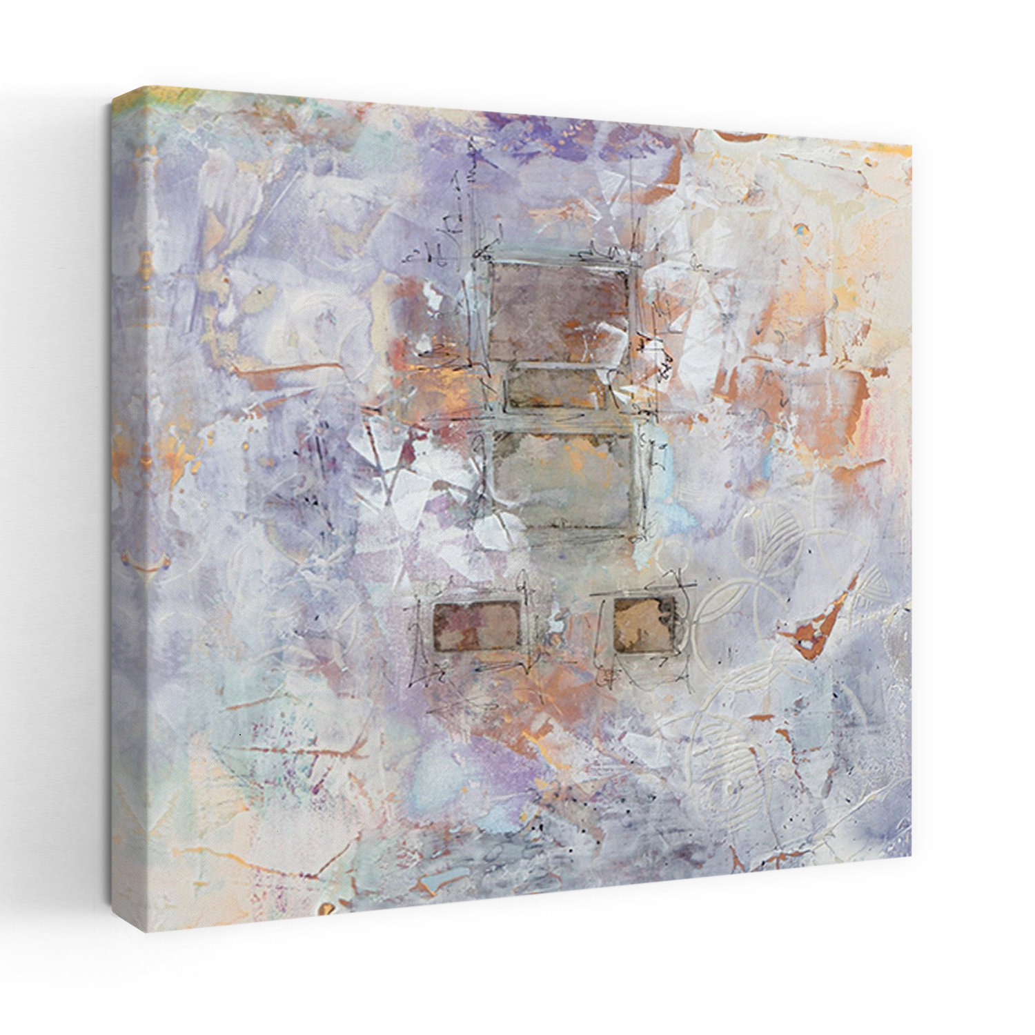 Latitude Run® Relic Of The Past III Abstract Contemporary Art | Wayfair