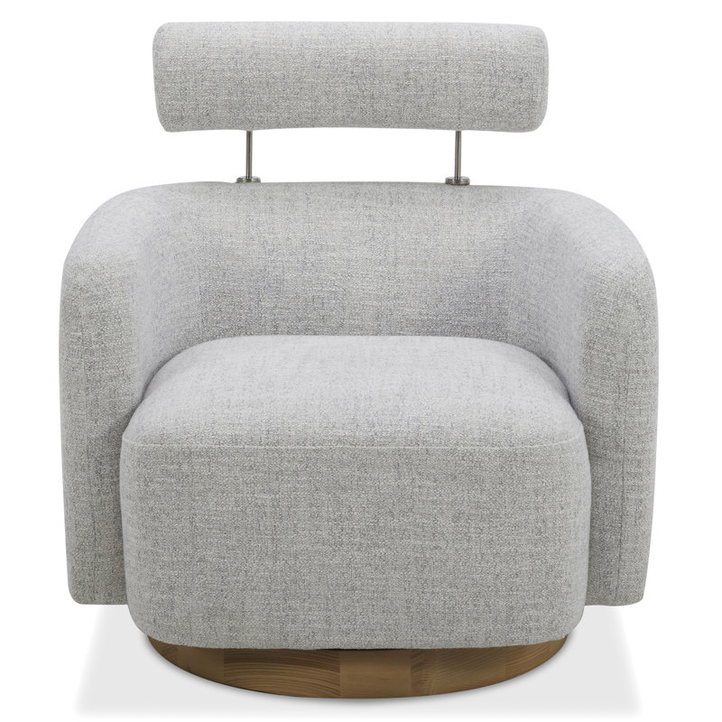 Wade Logan® Becerril Upholstered Swivel Barrel Chair & Reviews | Wayfair