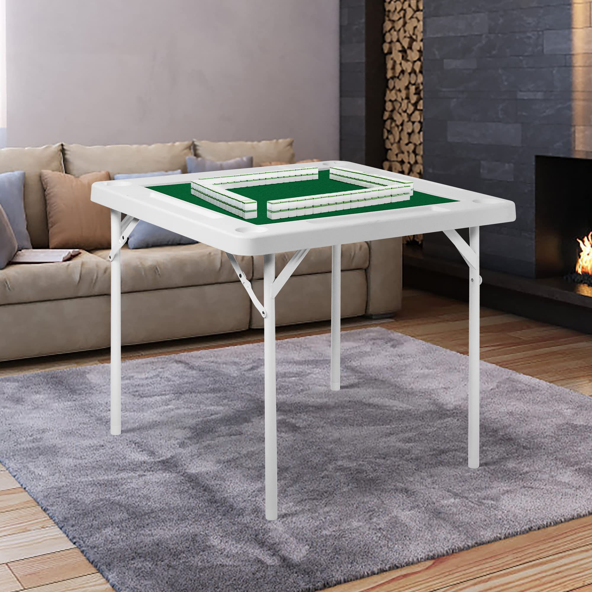 LUCKYREMORE 35.4'' 4 - Player Beech Card Table & Reviews - Wayfair Canada