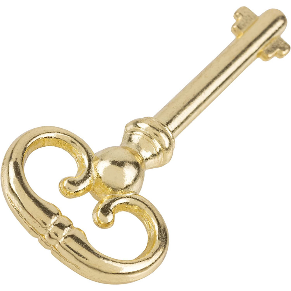 UNIQANTIQ HARDWARE SUPPLY Brass Plated Roll Top Desk Skeleton Key ...