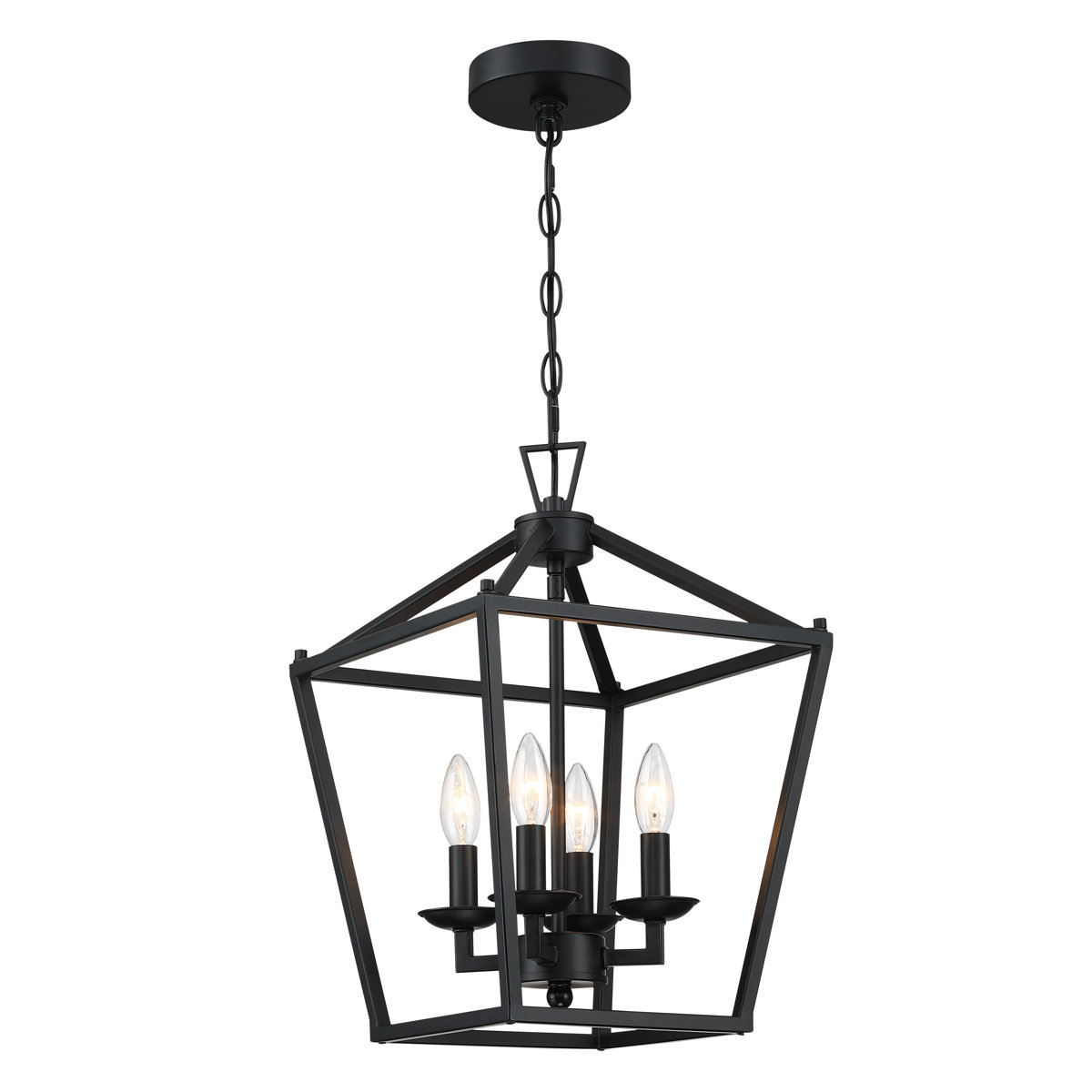 Laurel Foundry Modern Farmhouse® Dobson 4 - Light Durable Metal Lantern ...