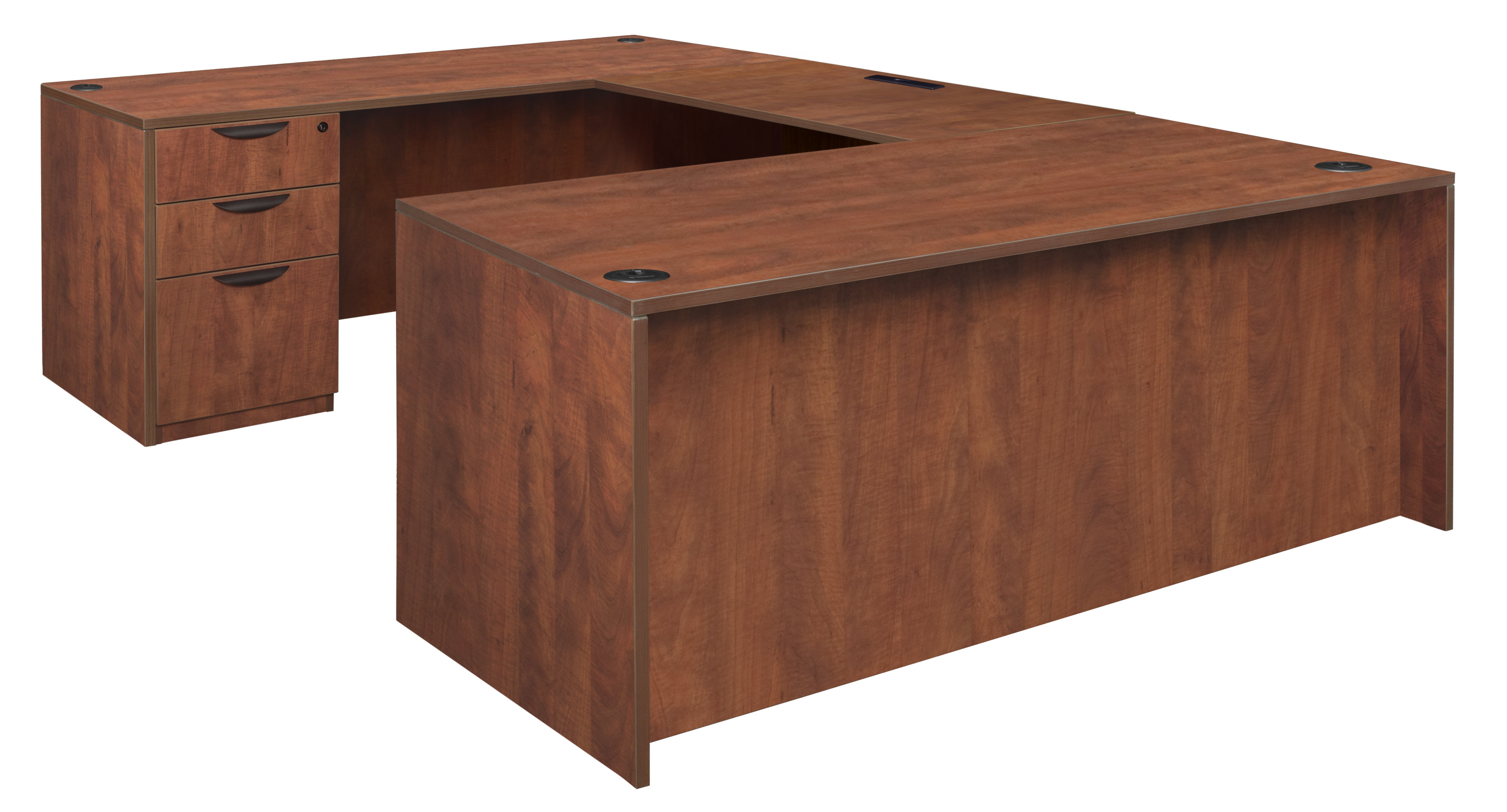 Regency Legacy U Desk with Double Full Pedestal Drawer Unit | Wayfair