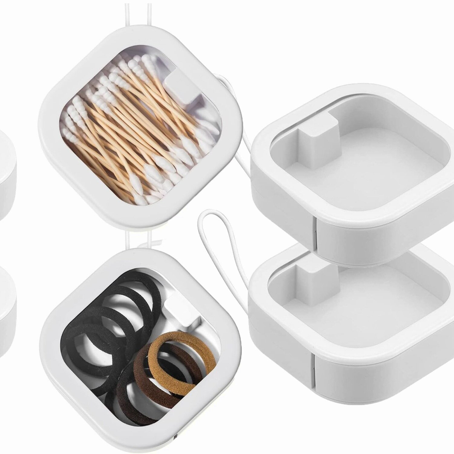 Rebrilliant TravelQ Hair & Cotton Swab Organizer Set - Portable ...