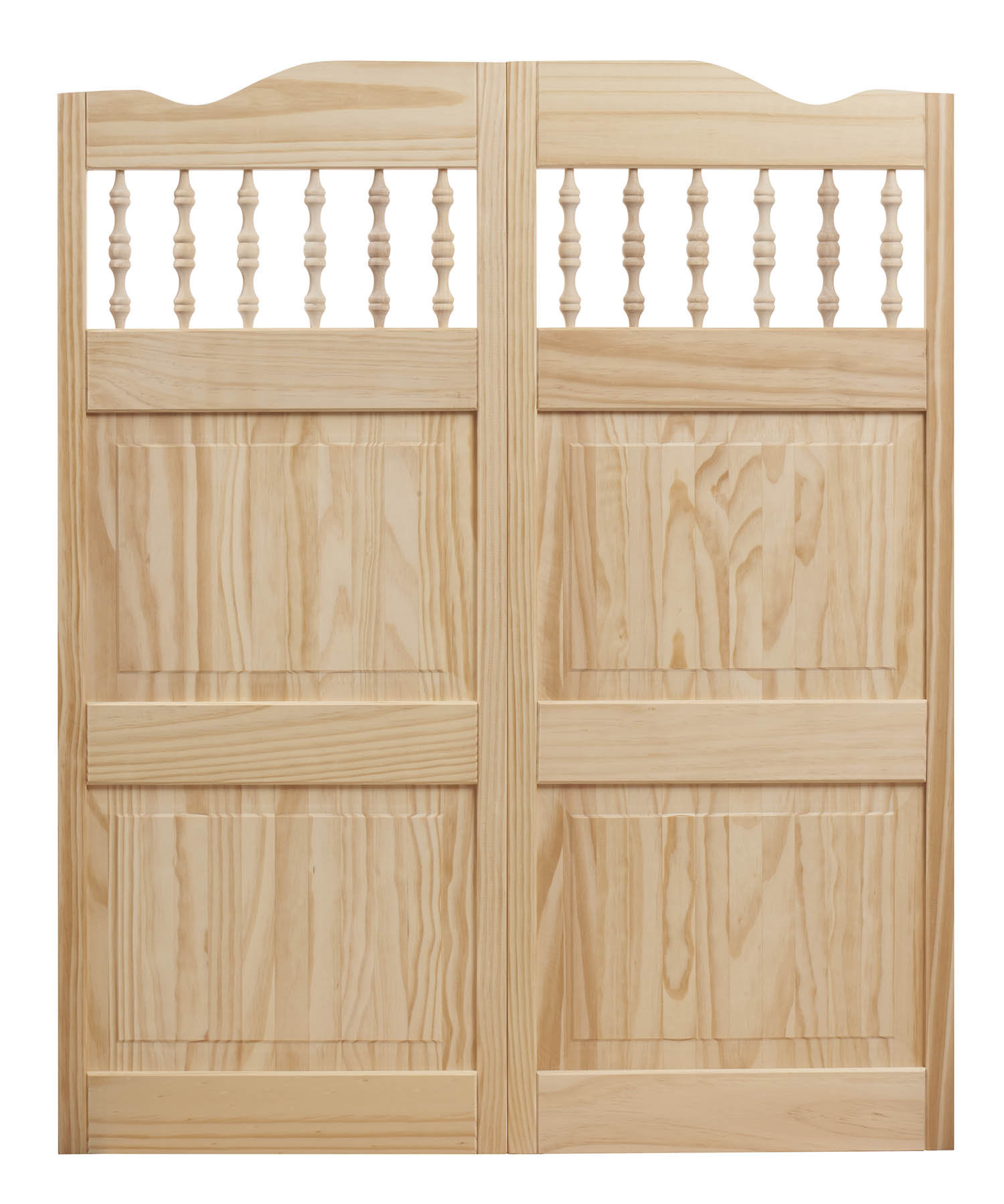 LTL Home Products 42'' Solid Wood Paneled Unfinished Café / Saloon Door ...