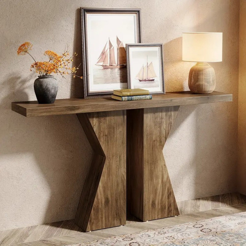 Millwood Pines 55.12 Inch Console Table Designed For Behind The Sofa ...
