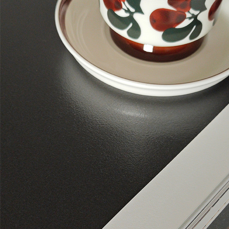 Dining Elegance Rock slab round table stainless steel dining table ...