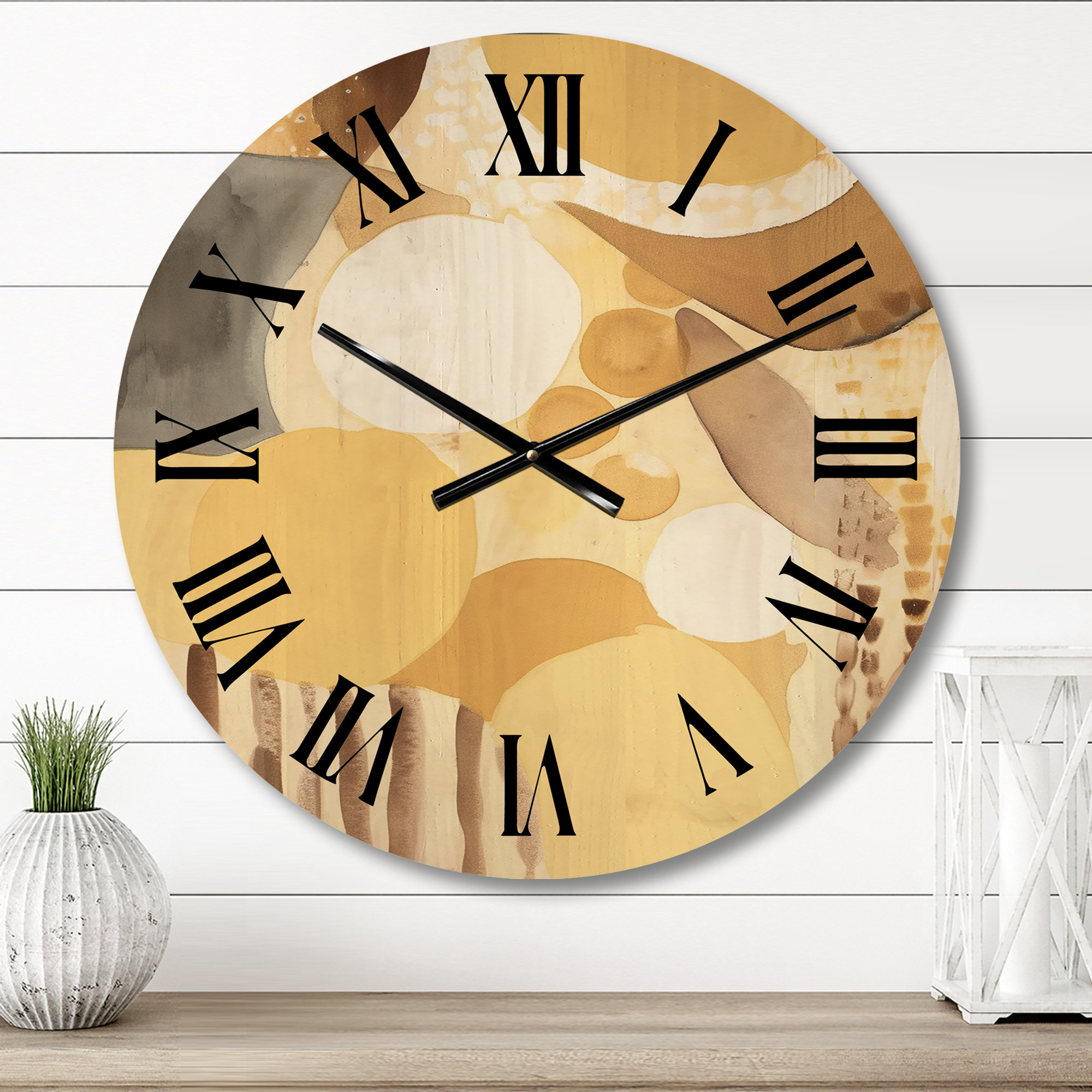 East Urban Home Mustard Yellow Dreams Retro Watercolor II - Modern ...