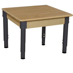 Wood Designs Adjustable Height Square Activity Table & Reviews | Wayfair