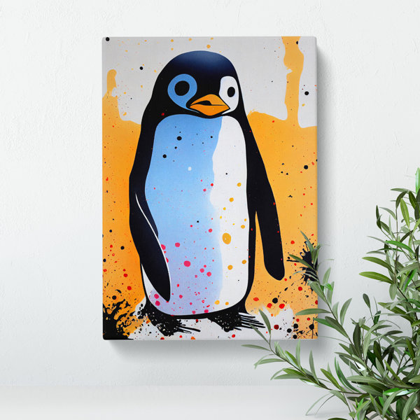 World Menagerie Penguin Graffiti No.2 - Wrapped Canvas Art Prints ...