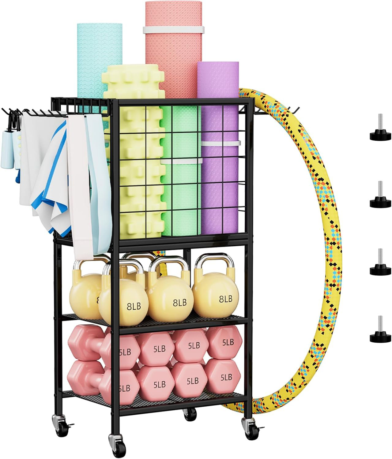 WFX Utility™ Home Gym Weight Rack With Storage Hooks | Wayfair