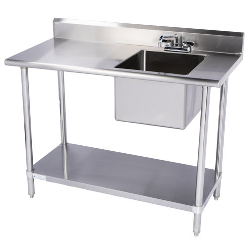 Restaurant Supply Depot 48" L x 30" W Free Standing Bar Sink with ...