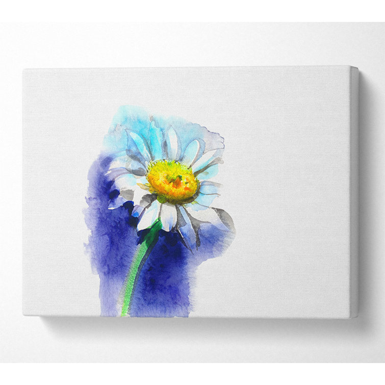 ClassicLiving White Daisy Blues - Wrapped Canvas Art Prints | Wayfair.co.uk