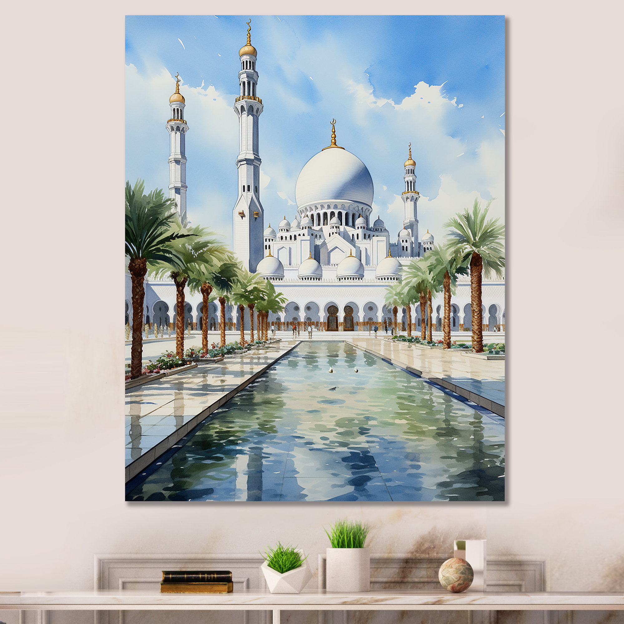 Lark Manor™ Sheikh Zayed Grand Mosque Uae IV - Islam Wall Art | Wayfair