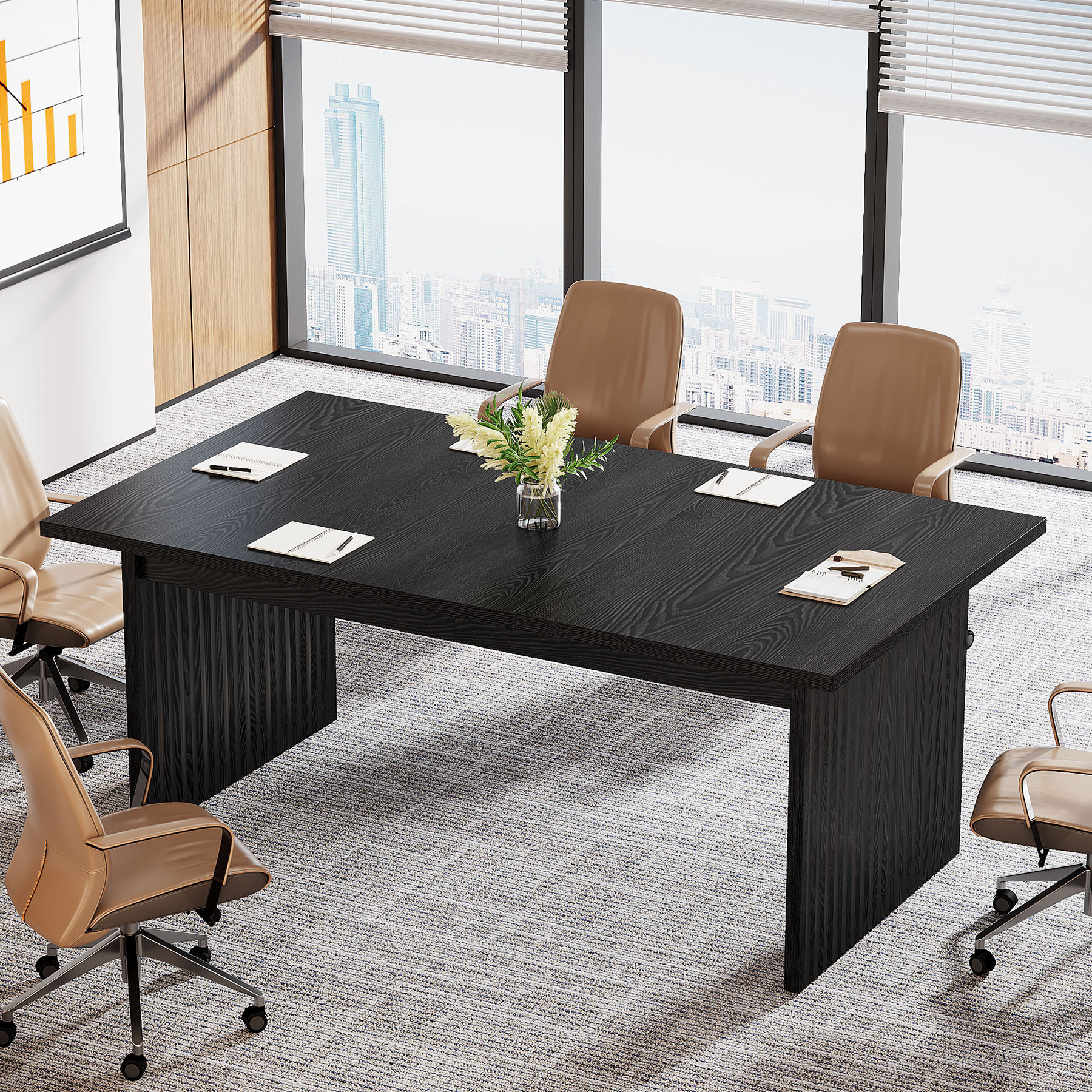 Ebern Designs 63" Conference Table For 4-6 People - Wayfair Canada