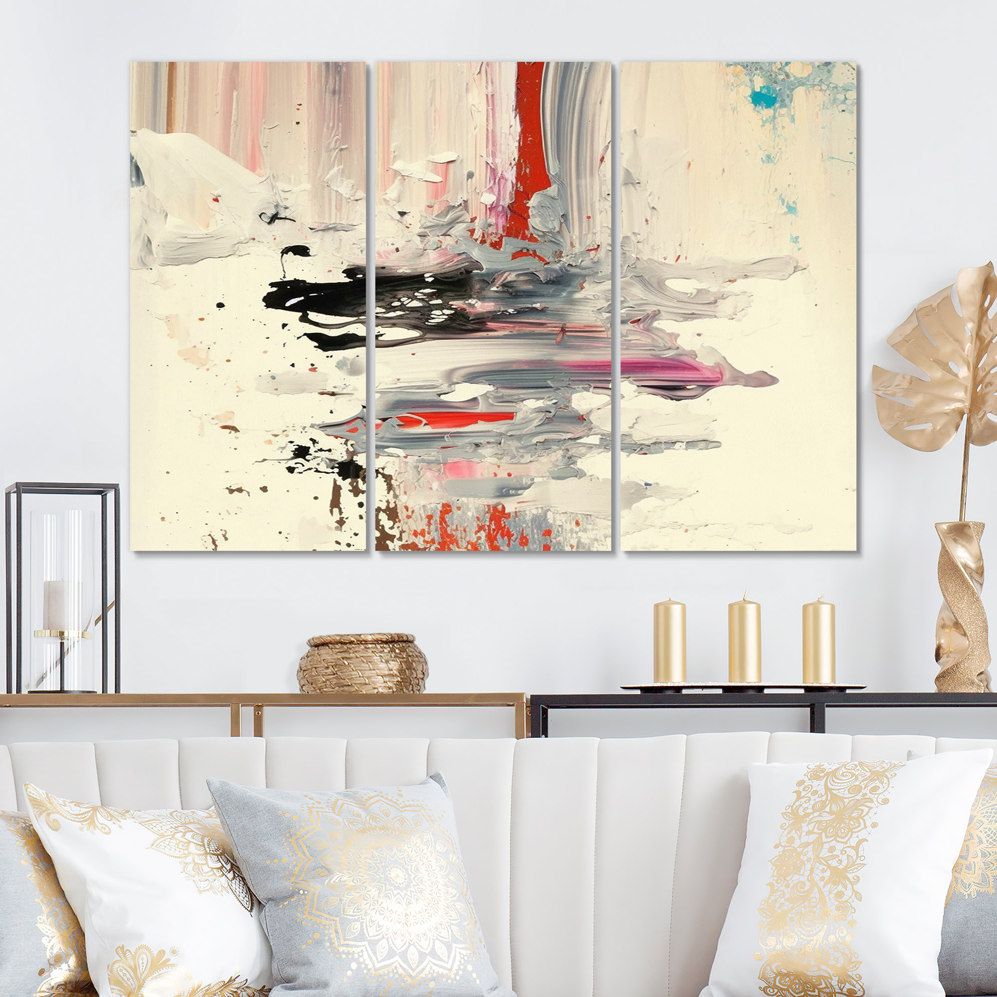 Design Art Dancing Alone Minimal Abstract Painting III - Abstract ...