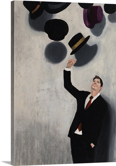 Wildon Home® Ameera 'Hat Toss II' by Clayton Rabo Painting Print on ...