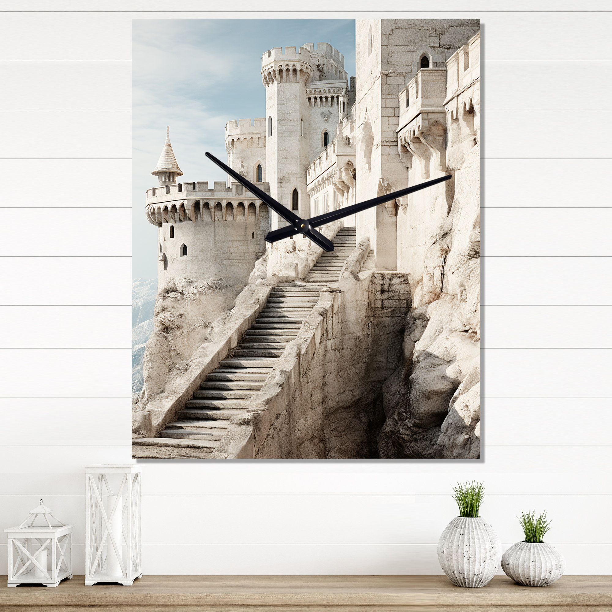 Design Art Castles Minimalist Majesty VI - Cityscapes Very Large Wall ...
