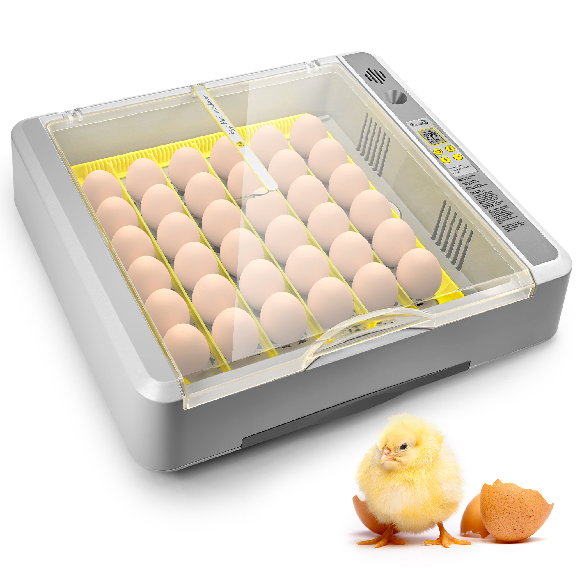 Tucker Murphy Pet™ Esca Plastic Chicken Egg Incubator For Up To 30 ...