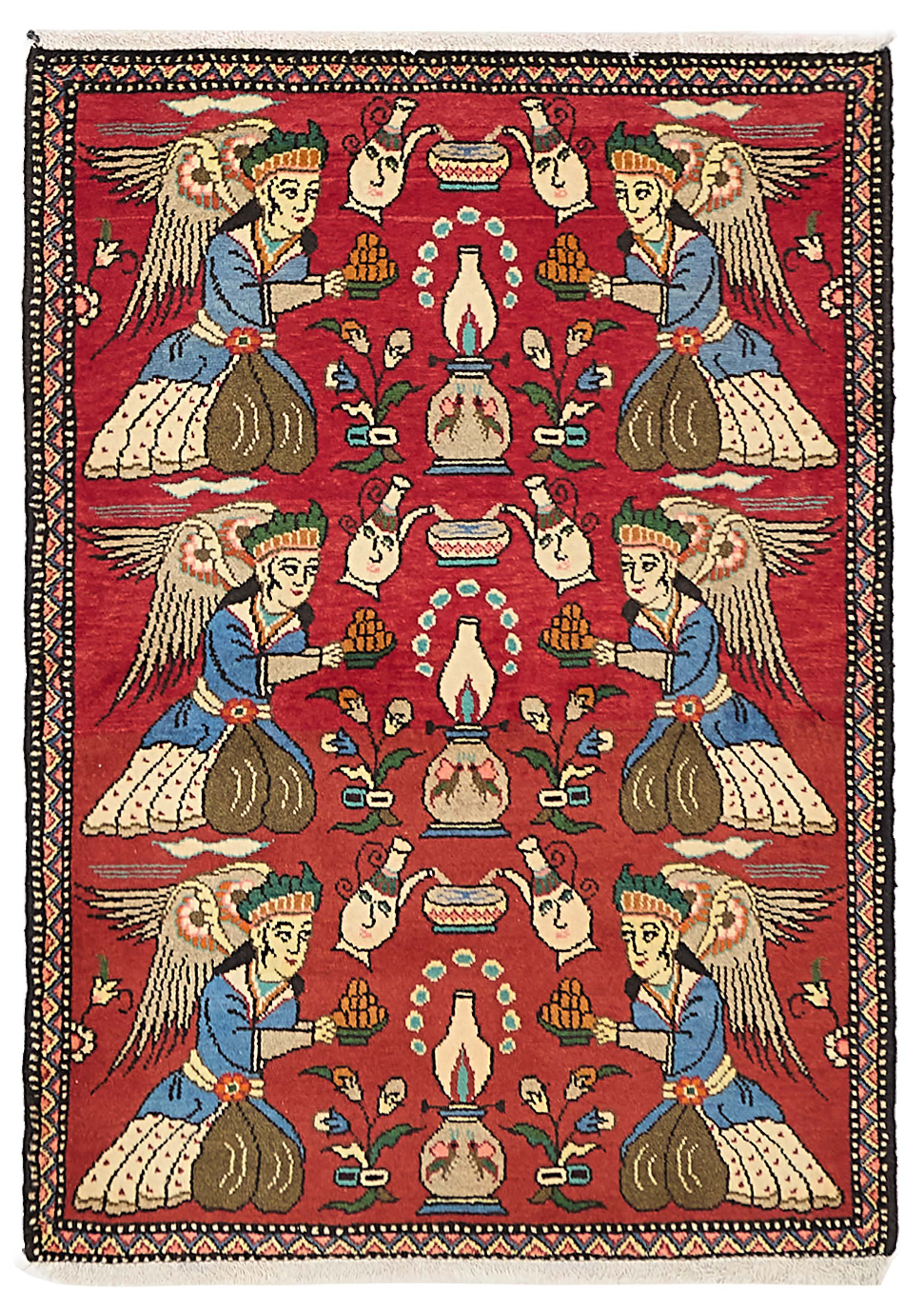 Wildon Home® Melis Vintage Red Rug 3'7 x 5'0 | Wayfair