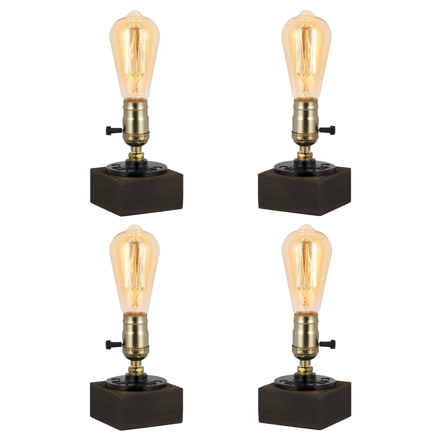 Williston Forge Retro Steampunk Desk Table Lamp Countertop Light ...