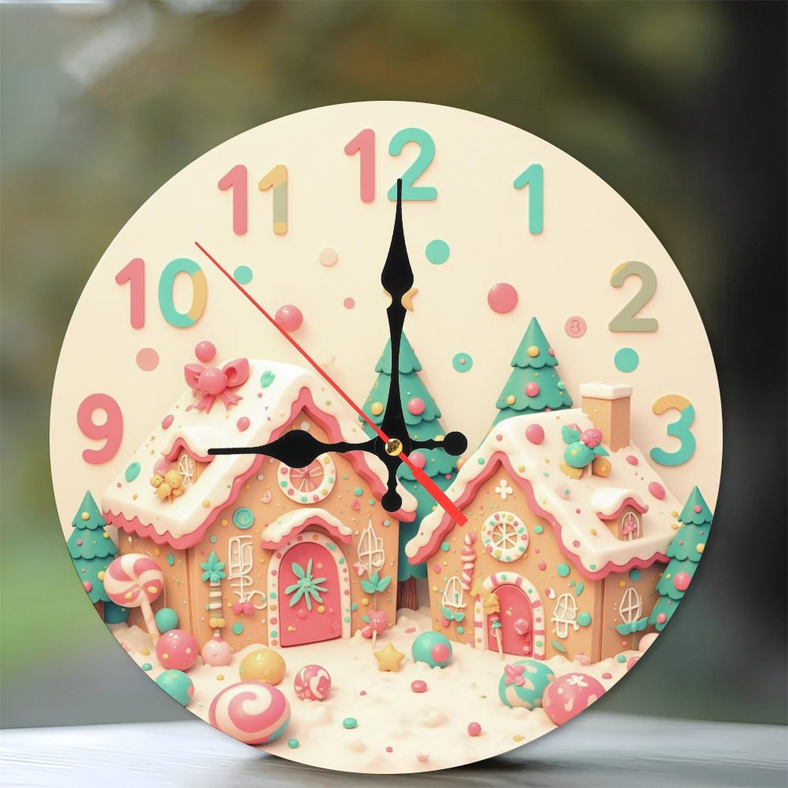 Ophelia & Co. 10'' Round MDF Wall Clock with Silent Quartz Movement and ...