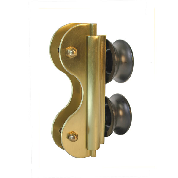 Quiet Glide Red Oak 9.92' 9-Step Wood Rolling Sunburst Wheel Ladder ...