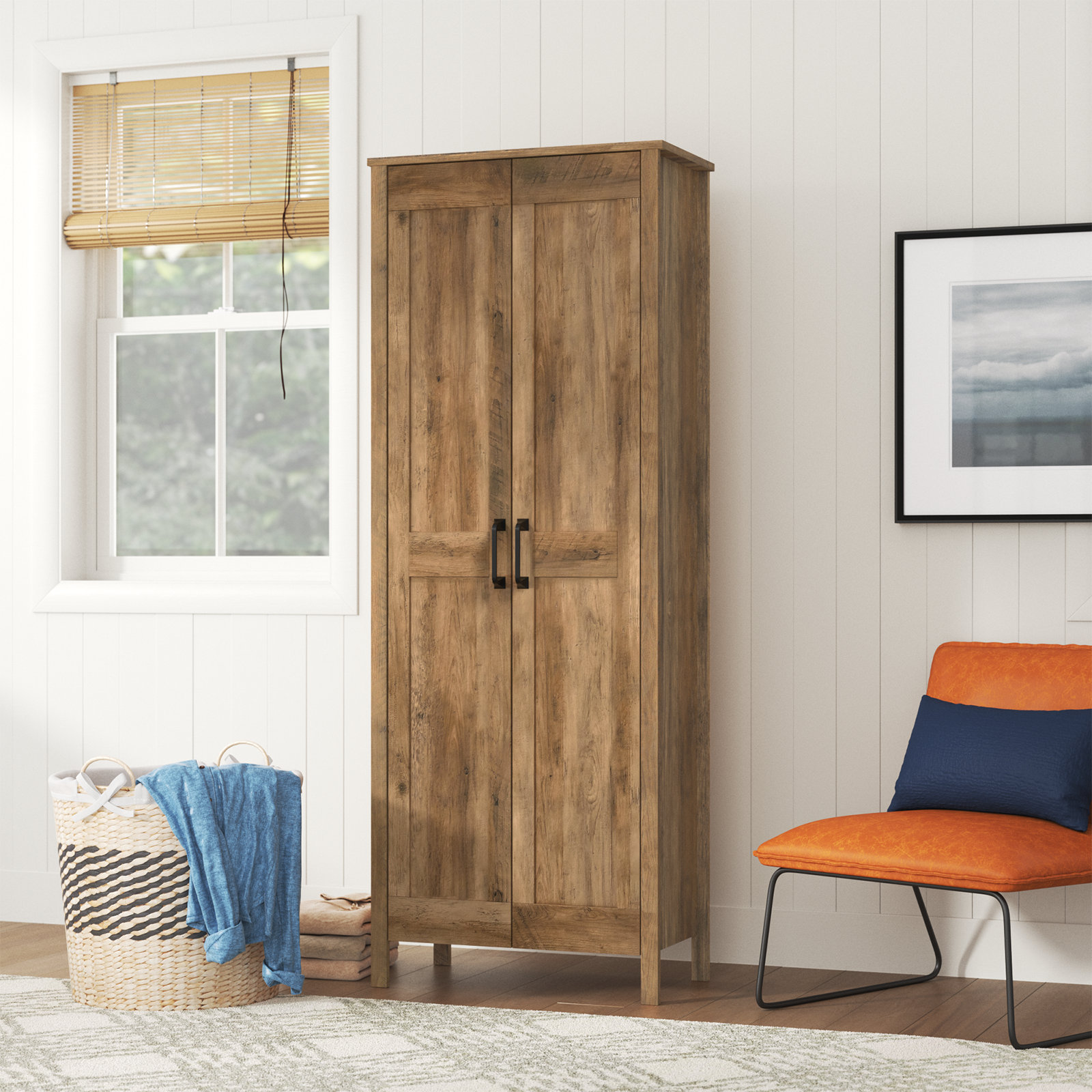 Sand & Stable Colton 27.087'' Wide 4 - Shelf Storage Cabinet & Reviews ...