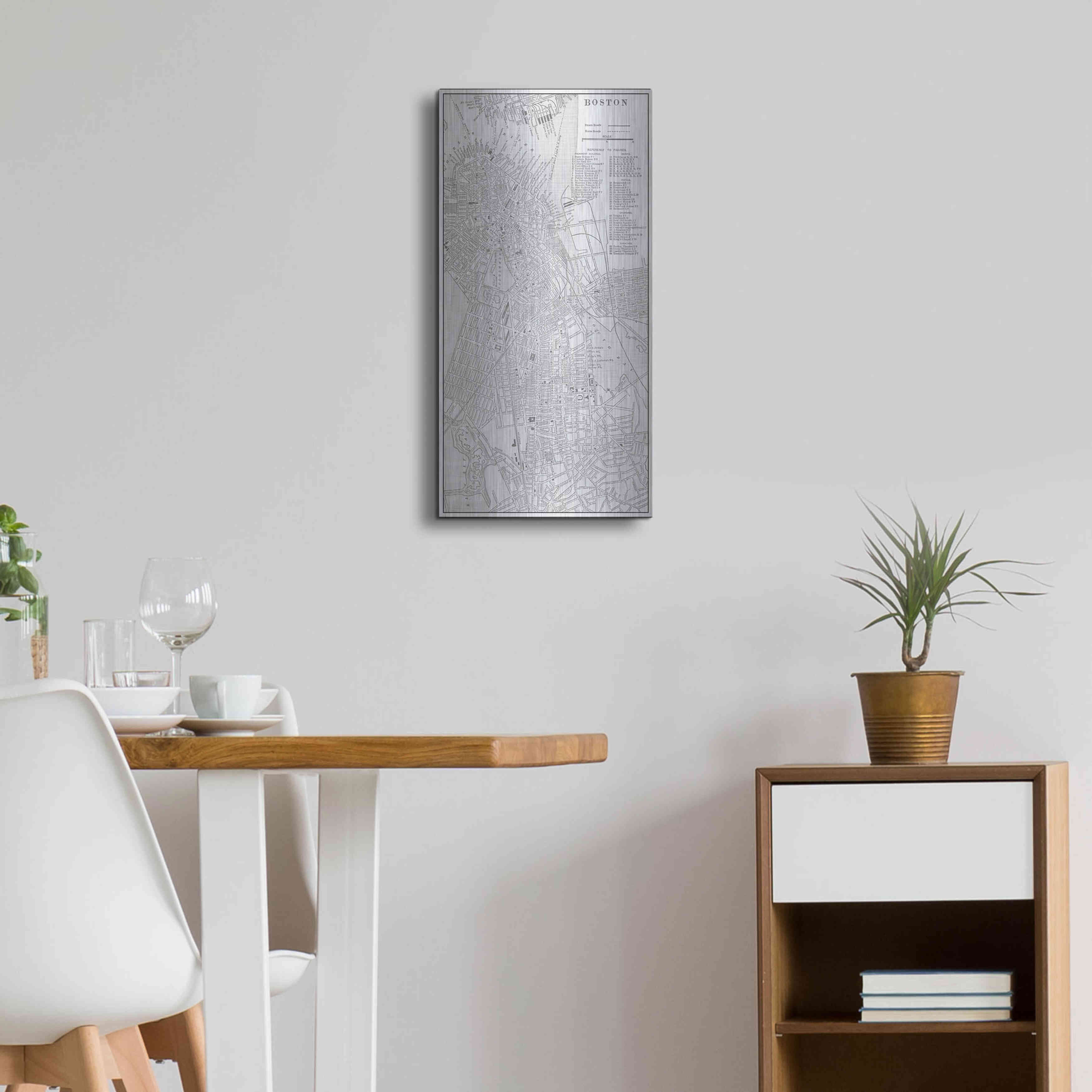 17 Stories " Tinted Map Of Boston " by Vision Studio | Wayfair