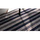 Riter Ticking Stripe Navy/Ivory Handwoven Indoor/Outdoor Rug | Birch Lane
