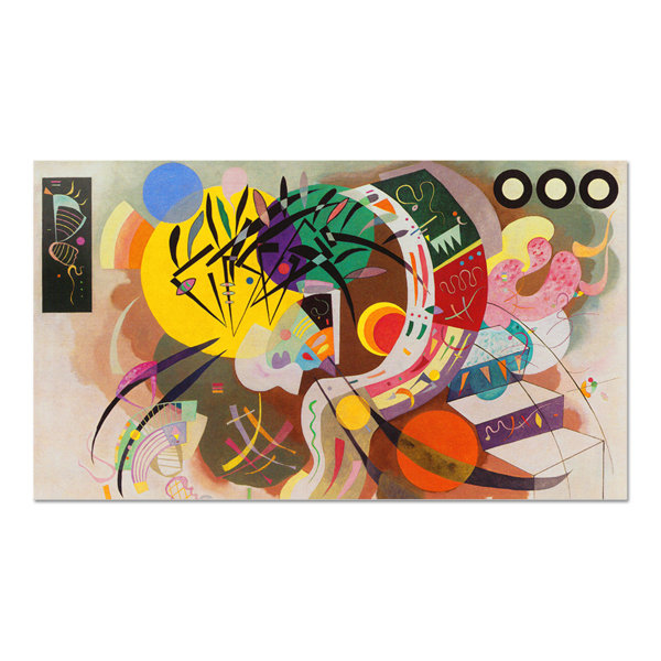 Metro Lane Curva Dominante by Wassily Kandinsky - Rectangle Print on ...