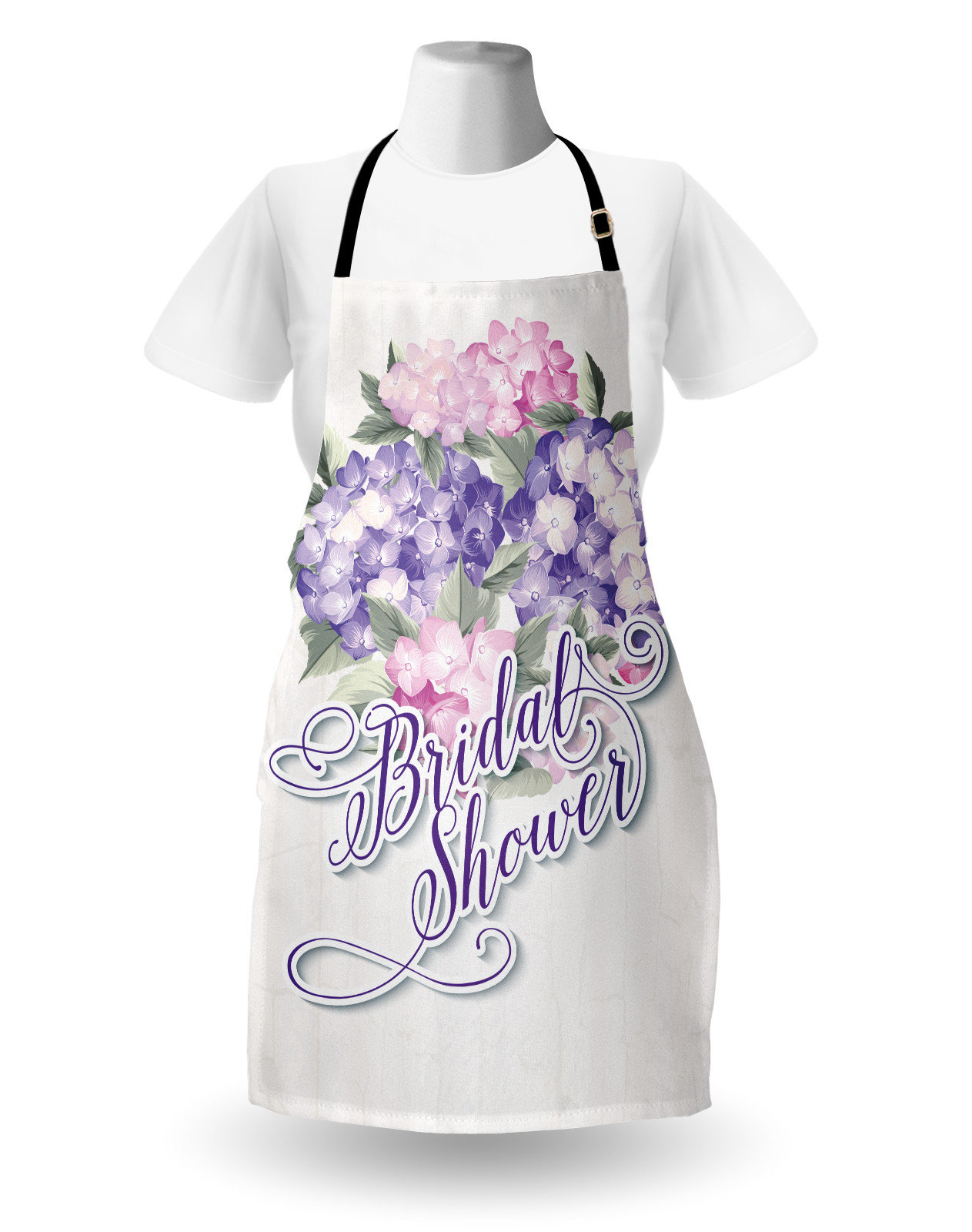 East Urban Home Bridal Apron Unisex, Shabby Hydrangeas, Adult Size ...
