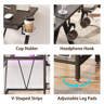 Brayden Studio 2-Person Gaming Table, Dual Computer Table With Monitor ...