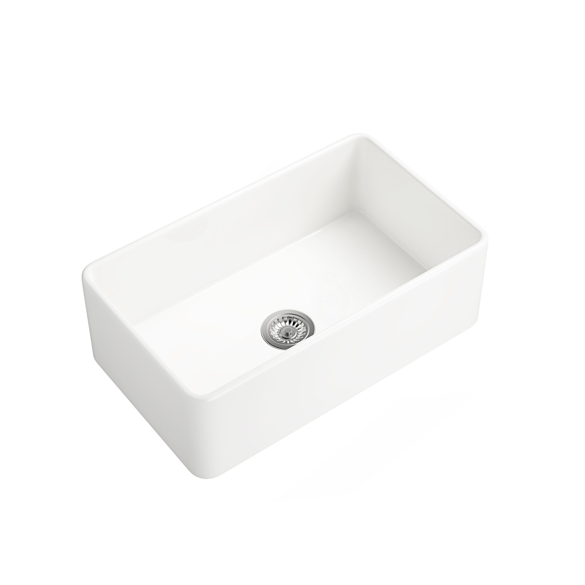 Alxfarton Inch White Farmhouse Sink Deep Apron Sink Undermount ...