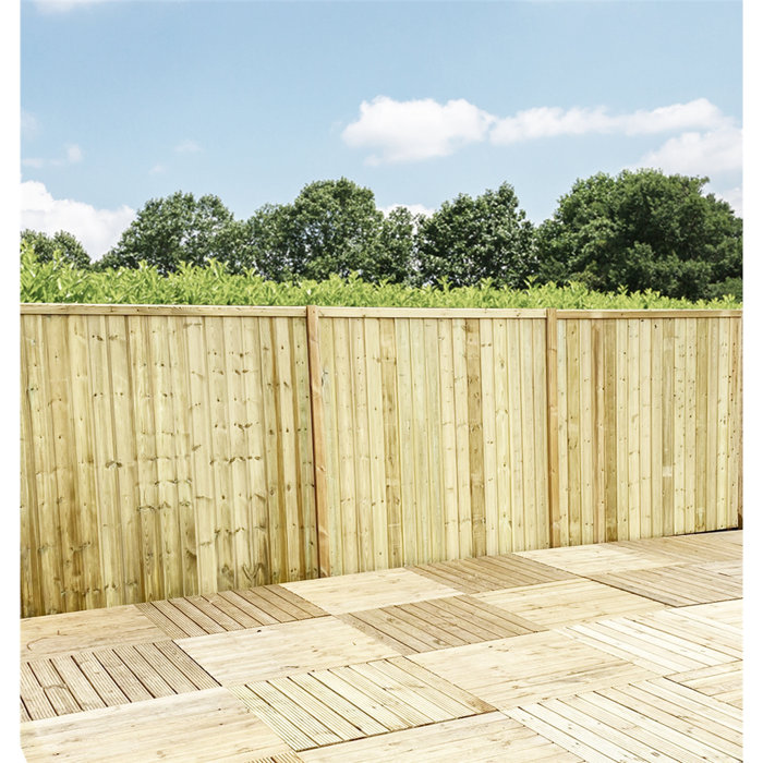 Bedford Sheds Marlborough Wood Fence Panel with 1 Panel(s) Included ...