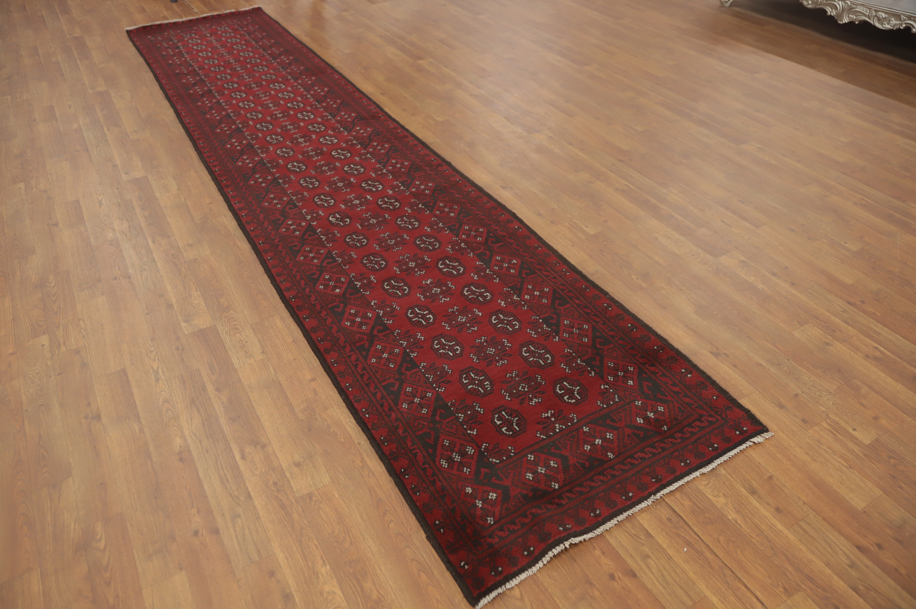 Bloomsbury Market Geometric Oriental Afghan Runner Rug 3x13 | Wayfair