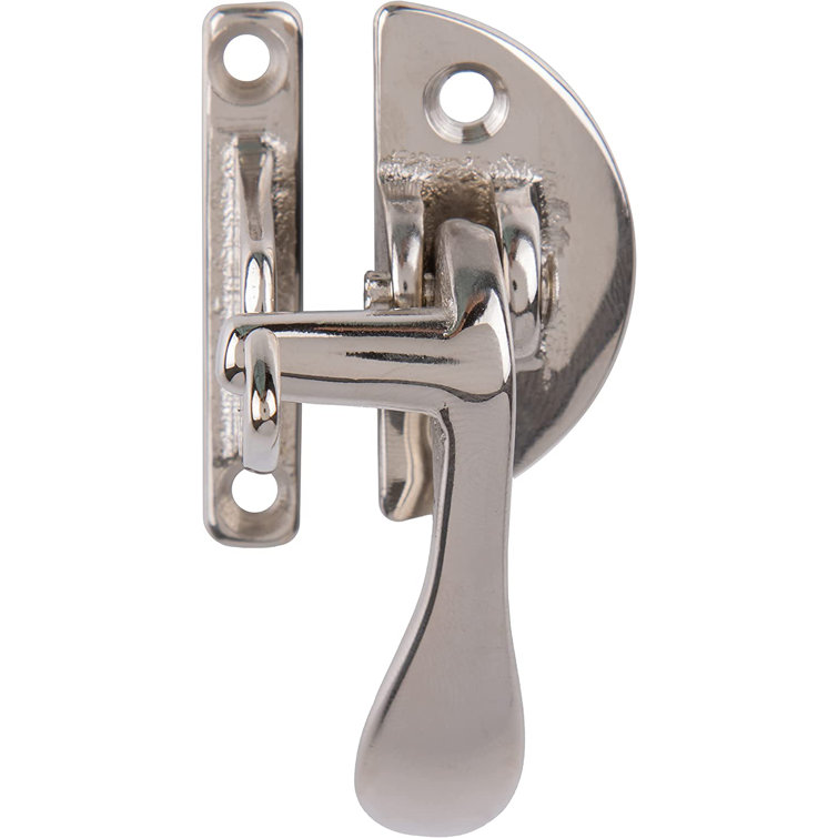 UNIQANTIQ HARDWARE SUPPLY Nickel Offset Right Cabinet Door Lever Latch ...