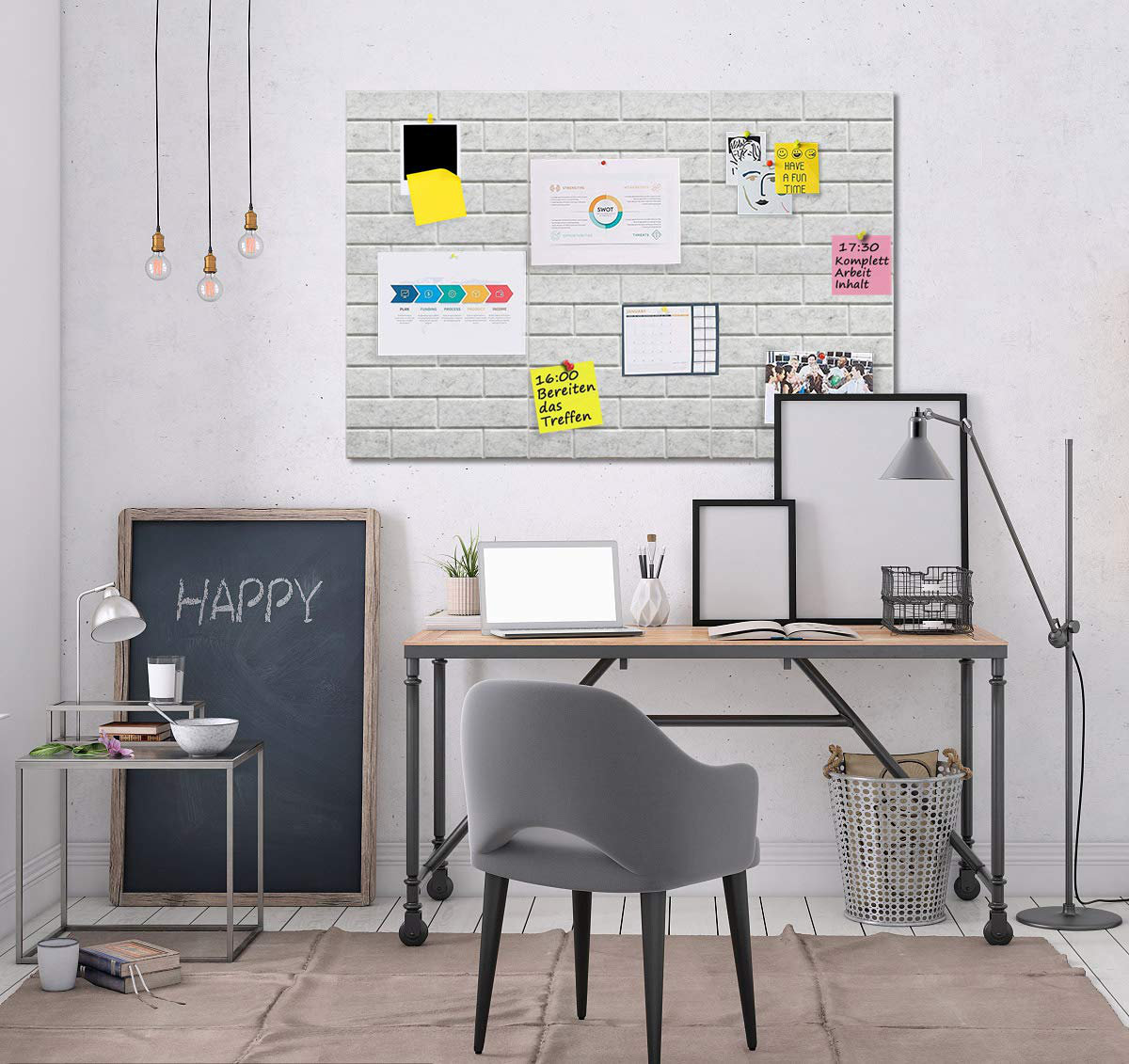 Inbox Zero Felt Corkboard / Bulletin Board | Wayfair