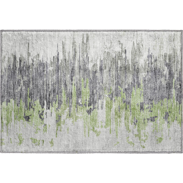 Addison Rugs Premium Machine Washable Mayfield Green Rug | Wayfair