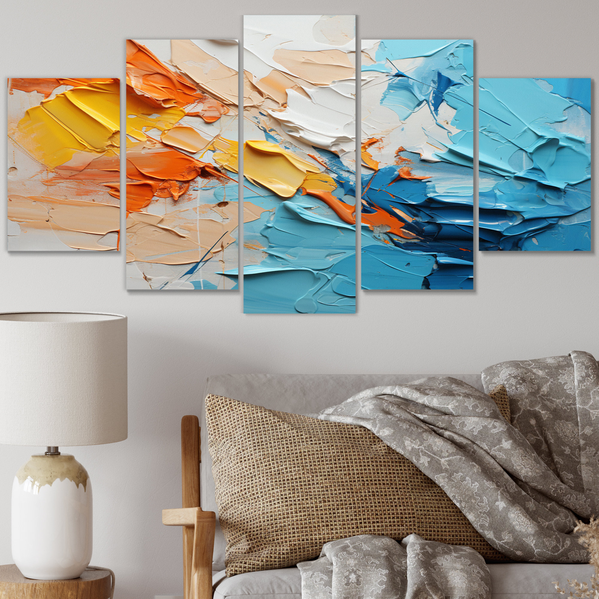 Design Art Collage Fusion VII - Abstract Collages Metal Wall Decor Set ...